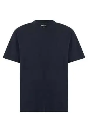 BOSS Classic Fit T-shirt In Ethestic Cotton - Blue