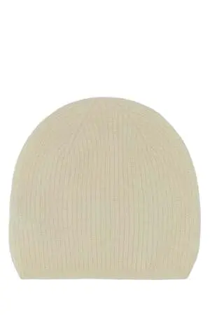 Loulou De Saison Cashmere Flyn Beanie Hat - White