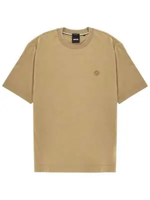 BOSS Stylish Cotton Tee For - Beige