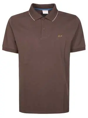SUN 68 Polo Contrast Mini For - Marrone