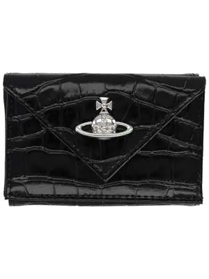 VIVIENNE WESTWOOD Envelope Mini Wallet 6.5 Cm X 10 Cm X 2 Cm - Black