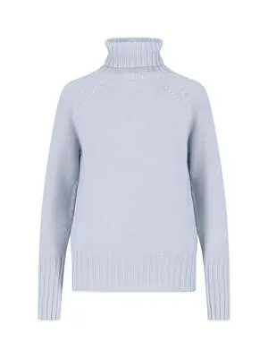 DRUMOHR Turtleneck Sweater - Light Blue