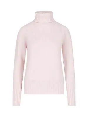 DRUMOHR Merino Wool Turtleneck Sweater - Pink
