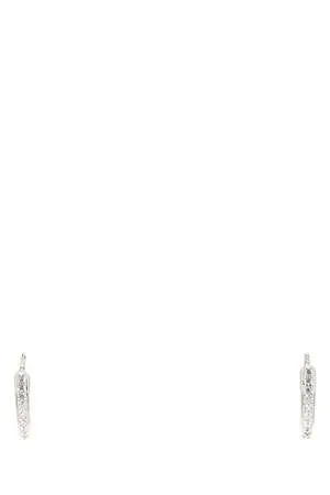 SWAROVSKI Metal Matrix Earrings, 0.5 Cm Width X 1 Cm Height - Silver
