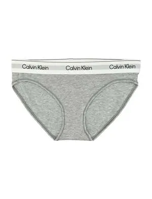 Calvin Klein Mini Cotton Modal Briefs With Seamless Waistband - Grey
