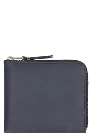 Comme Des Garçons Leather Zipper Mini Wallet With Coin Pocket, Card Slots
