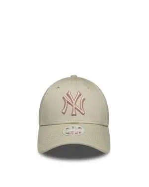 New Era Classic Cotton Crown Visor Hat - Light Beige