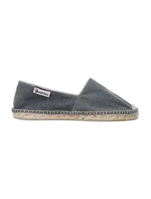 ESPADRILLES Casual Slip-on With Braided Jute Sole - Grey