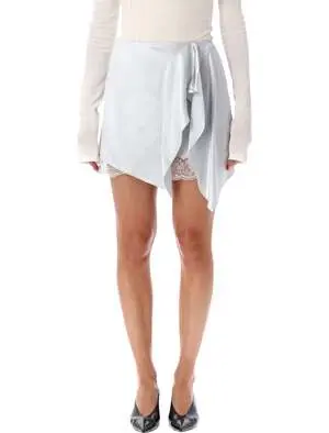 Acne Studios Asymmetrical Wrap Mini Skirt