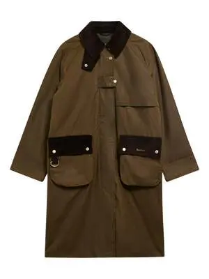 Barbour Corduroy Collar Field Coat - Brown