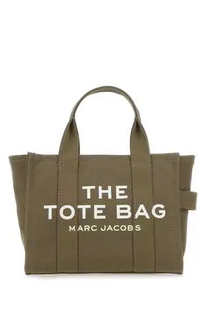 Marc Jacobs Mini Mud Canvas Mini Tote Handbag With Crossbody Strap - Brown