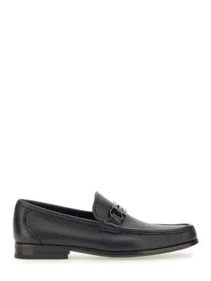FERRAGAMO Loafers With Signature Hook Ornament, 2 Cm - Brown
