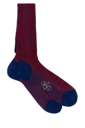 GALLO Two-tone Cotton Socks For - Multicoloured