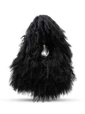 MARTHA LOUIS Mini Mongolian Handbag - Black