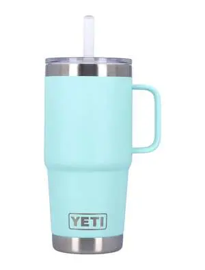 YETI 20 Oz Splash Resistant Tumbler Mug With Reusable Straw - Seafoam