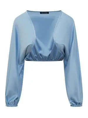 ACTUALEE Mini Print Button-up Shirt