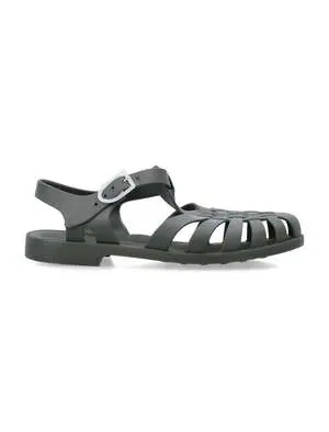 MEDUSE Fisherman Sandals With Adjustable Ankle Strap - Khaki Fonce