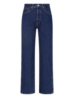 RE/DONE High-rise Straight-leg Jeans