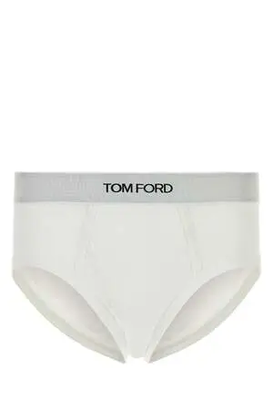 TOM FORD Stretch Cotton Brief - White