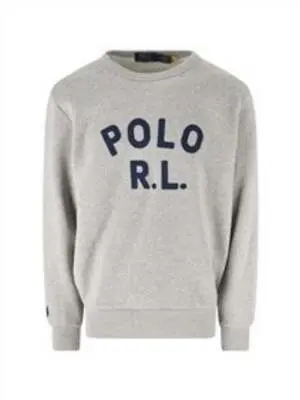 Ralph Lauren Cotton-blend Crew Neck Sweatshirt - Grey