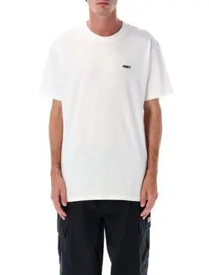 Obey Minimal Graphic T-shirt With Small Logo - White