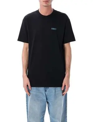 Obey Nouveau Angel Graphic T-shirt Size - Black