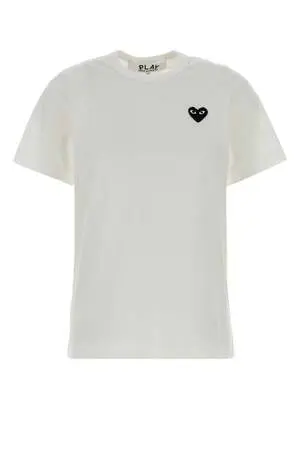 Play Comme Des Garcon Play Cotton T-shirt - White