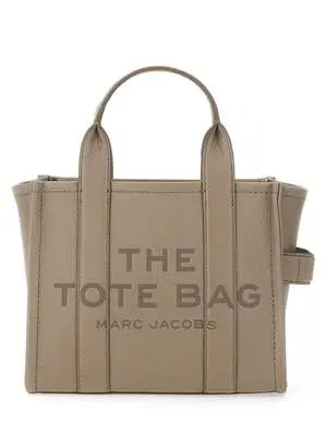 Marc Jacobs Dove Leather Mini The Tote Handbag - Grey