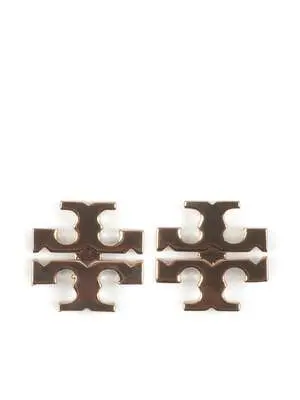 Tory Burch Double T Mini Studs With Pressure Back, Nickel-free Brass