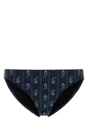 Tory Burch Tory Burch Printed Stretch Nylon Bikini Bottom Printed