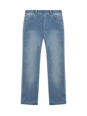 Monnalisa Mini High-waisted Jeans For Fall 2025