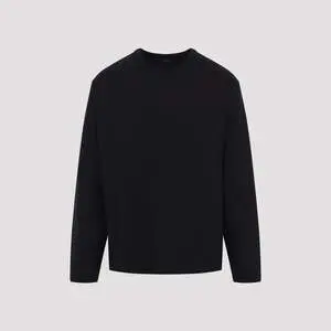 LEMAIRE Long Sleeve Boxy T-shirt In 100% Cotton - Black
