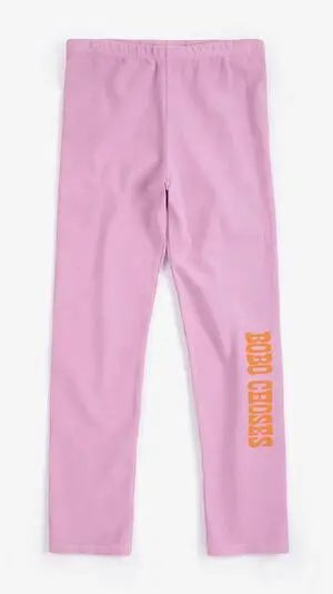 BOBO CHOSES Pop Leggings In Organic Cotton With Stretch - Pink