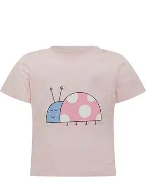 Stella McCartney Mini T-shirt With Stampaint Graphic - Rosa