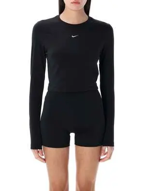 Nike Mini Cropped Smooth Stretch T-shirt For - Black