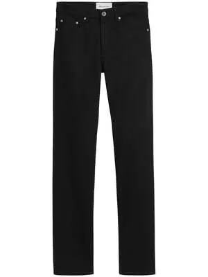 AMI Paris Straight Leg Cotton Jeans - Black