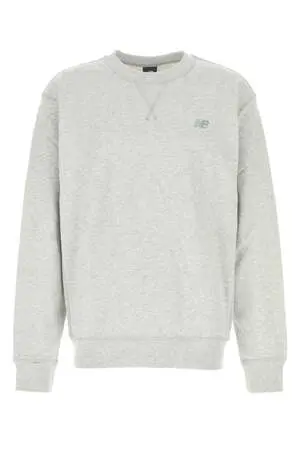 NEW BALANCE Cotton Melange Sweatshirt For - Grey