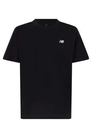 NEW BALANCE Cotton T-shirt With Mini Logo Application - Black