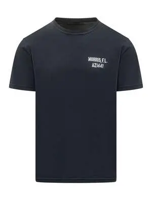 BL'KER Classic T-shirt With Stampaint Front Design - Navy