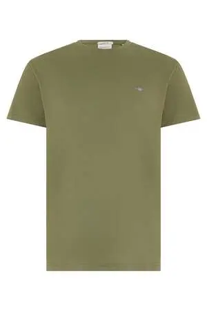 Gant Slim Fit Cotton T-shirt Essential Style For - Green