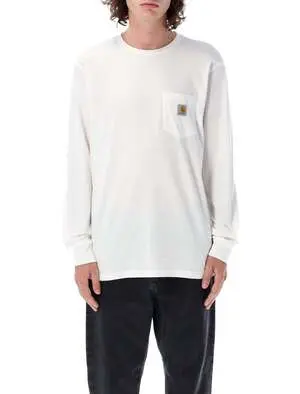 Carhartt Work In Progress Long Sleeve Pocket T-shirt - White