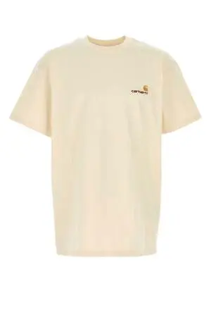 Carhartt Work In Progress Short-sleeve Cotton T-shirt With American Script Logo
