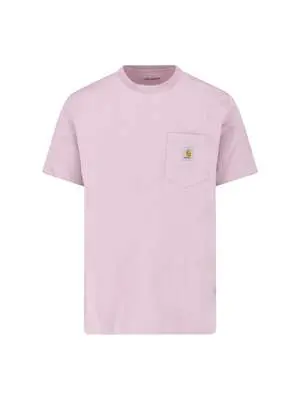 Carhartt Work In Progress Short Sleeve Pocket T-shirt - Pink