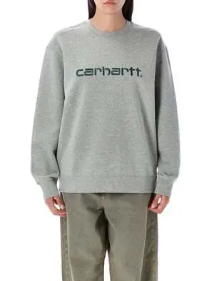 Carhartt Work In Progress Crew Neck Cotton Blend Sweatshirt - Grey
