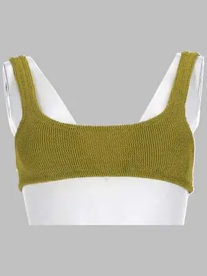 MC2 SAINT BARTH Triangle Bikini Top - Green