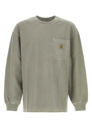 Carhartt Work In Progress Loose Pocket Long Sleeve T-shirt In Organic Cotton - Green