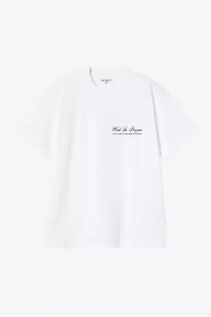 Carhartt Work In Progress Short Sleeve Mini Cloud Print T-shirt - White