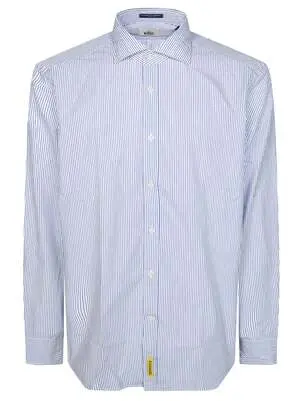 BDBAGGIES Micro Stripe Mini Shirt - Blu