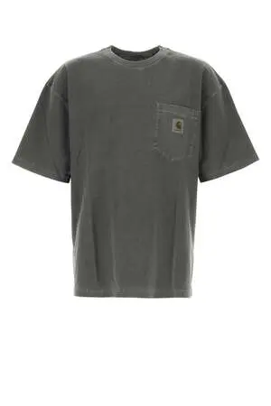 Carhartt Work In Progress Loose Pocket T-shirt In 100% Organic Cotton - Grey