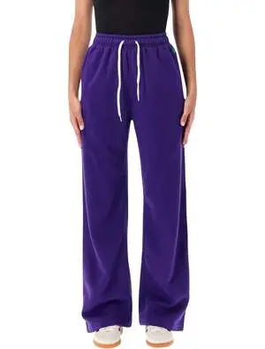 Polo Ralph Lauren Wide-leg Embroidered Pony Track Pants - Purple